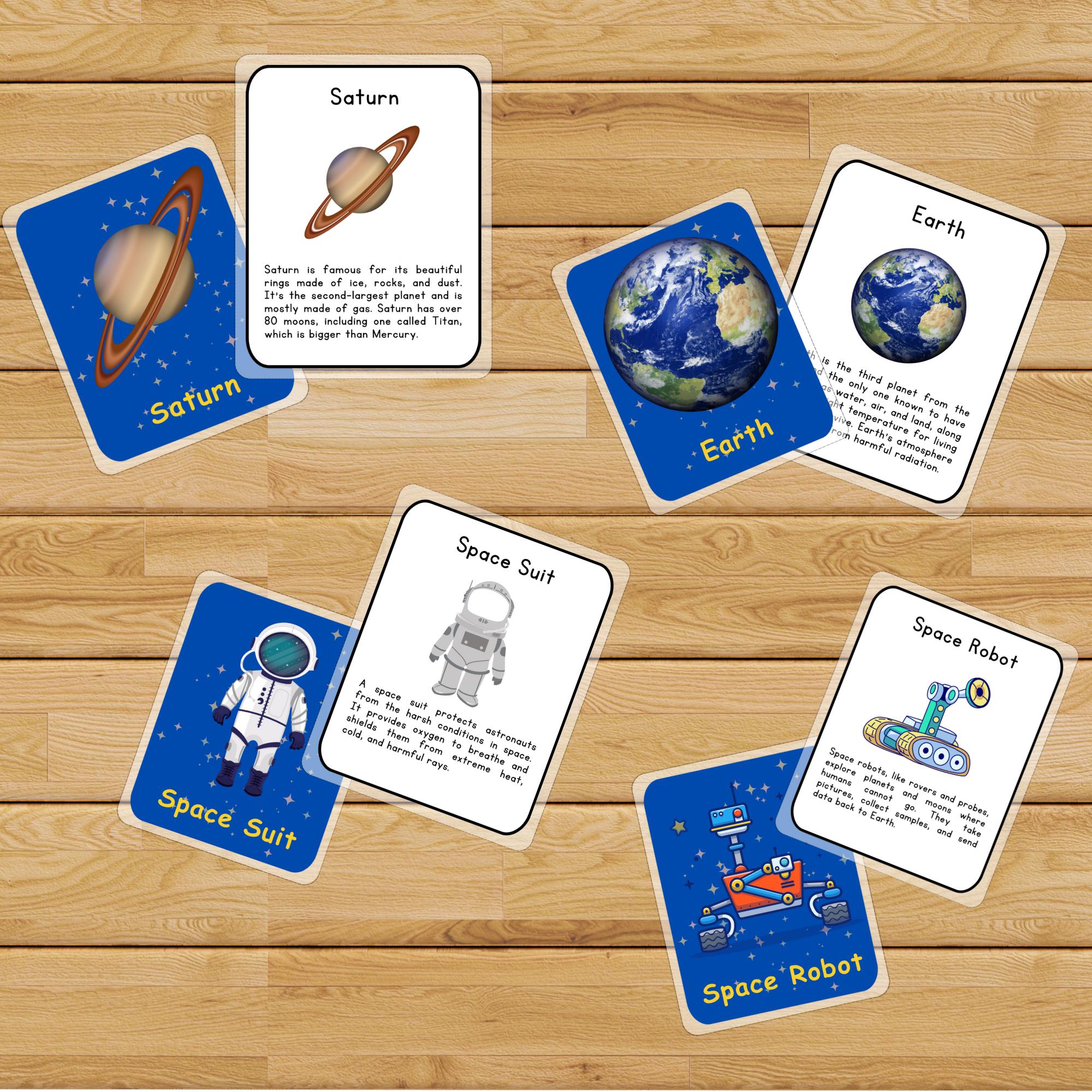 Outer Space Flashcards, Solar System Flash Cards, Space Fact Cards ...
