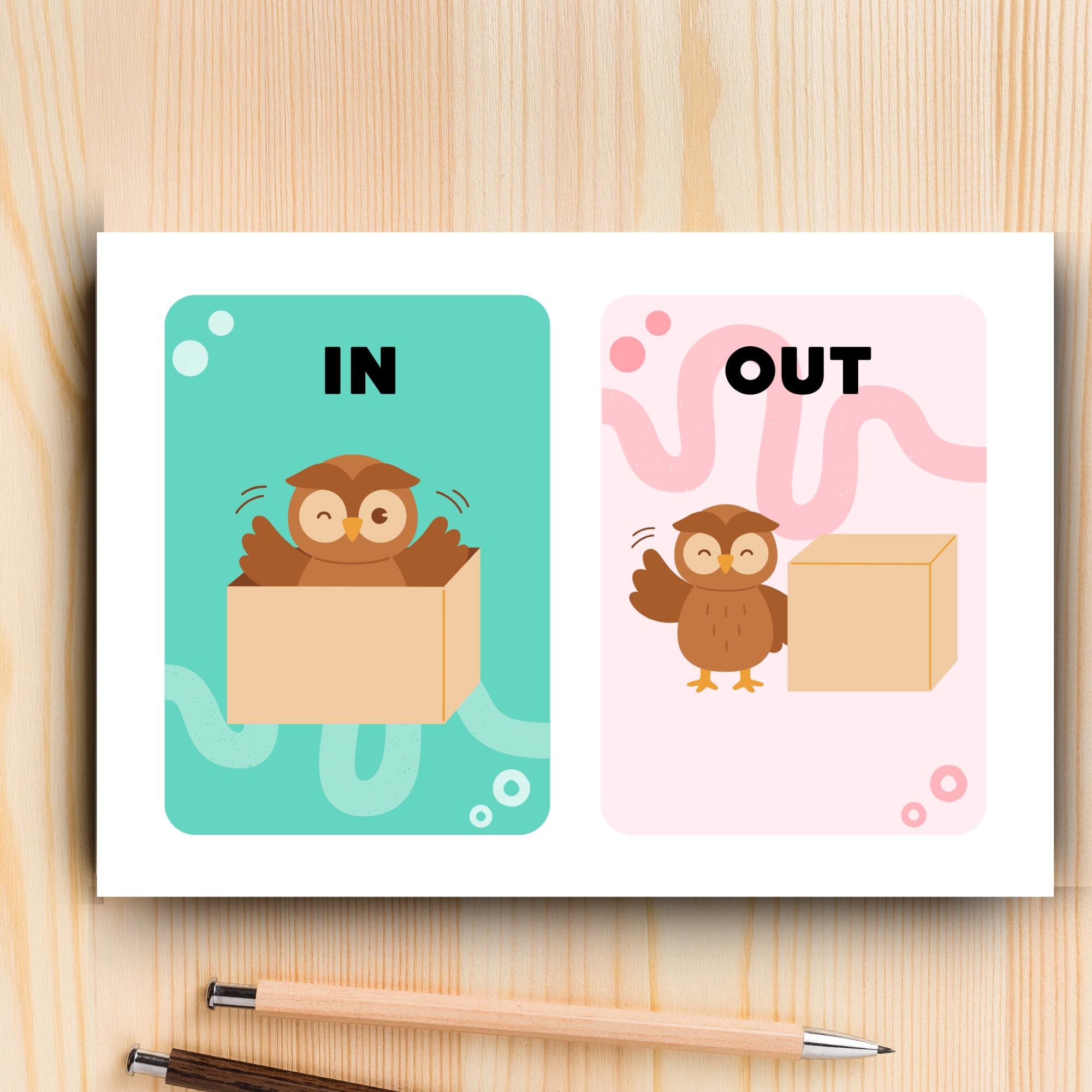 Opposites Matching Flashcards, Printable Vocabulary Activity, Pairing ...