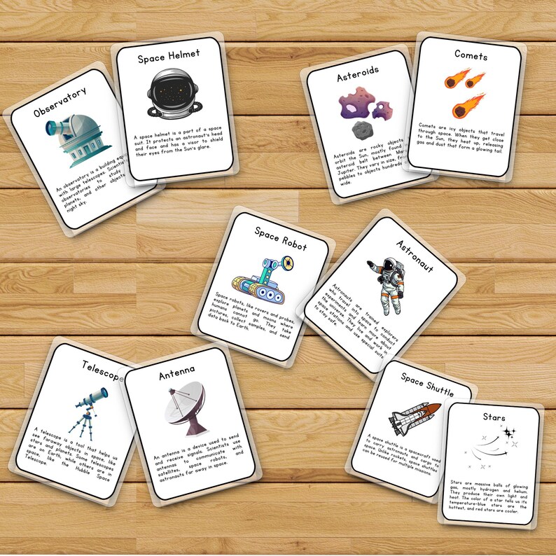 Outer Space Fact Cards, Solar System Fact Cards, Planet Flashcards ...