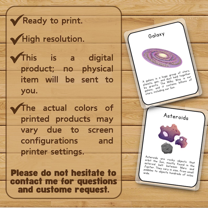 Outer Space Fact Cards, Solar System Fact Cards, Planet Flashcards ...