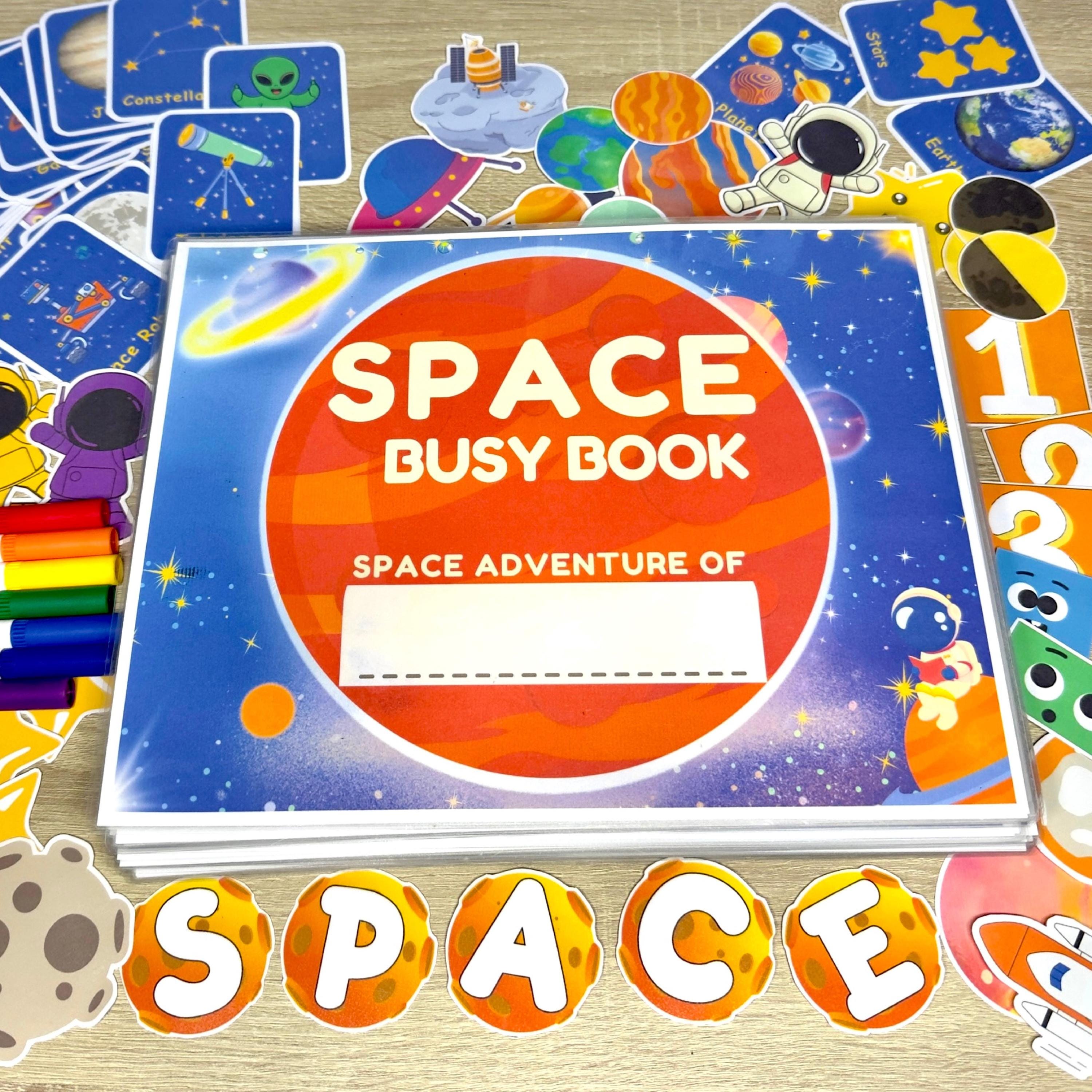 Space Busy Book Preschool Printable Worksheet Toddler Busy Book Binder ...