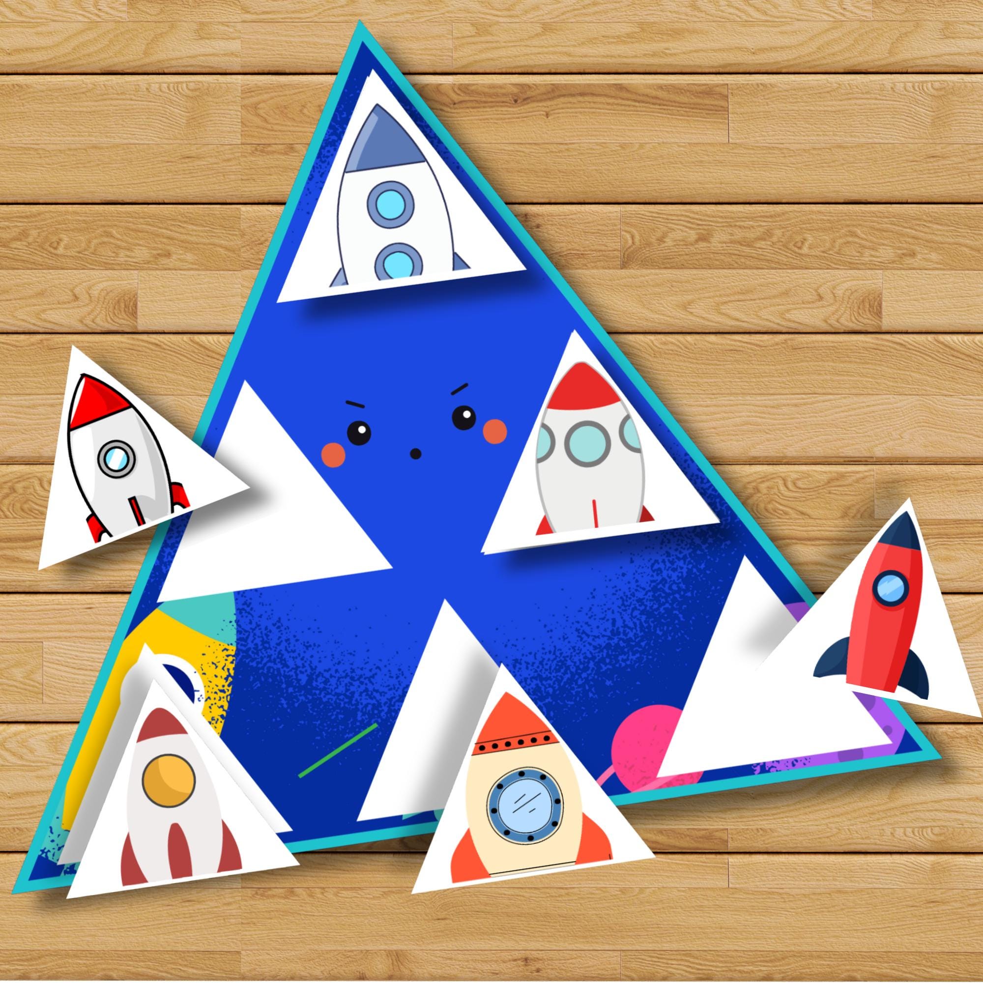 Outer Space Shapes Matching Activity, Toddler Learning Binder (PDF ...
