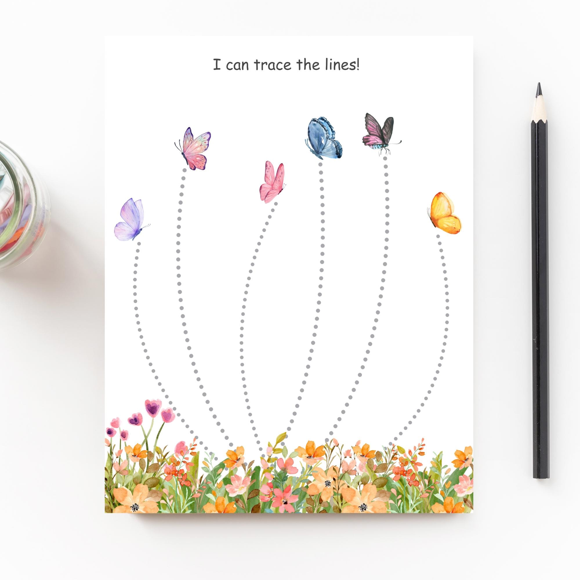 Preschool Line Tracing Worksheets, Line Trace Page Printable ...