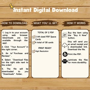Space Fact Cards, Solar System Flashcards, Homeschool Printable (PDF ...
