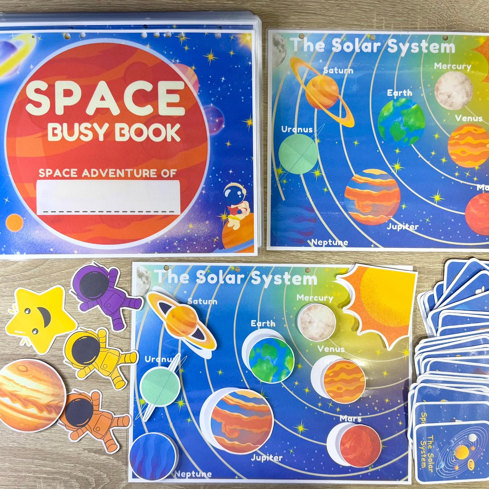Space Busy Book Preschool Printable Worksheet Toddler Busy Book Binder ...