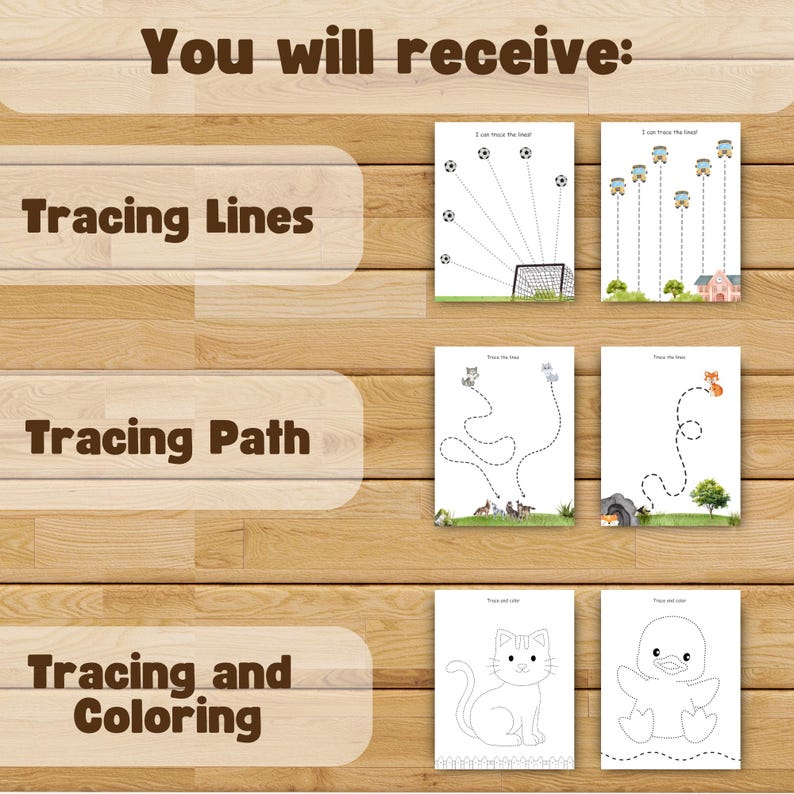 Preschool Line Tracing Worksheets, Line Trace Page Printable ...