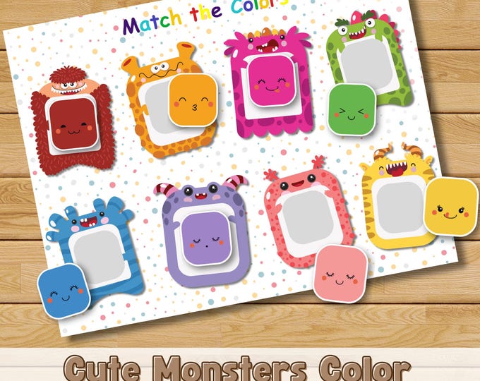Santa Color Matching Game, Christmas Preschool Printable (PDF) - Etsy ...