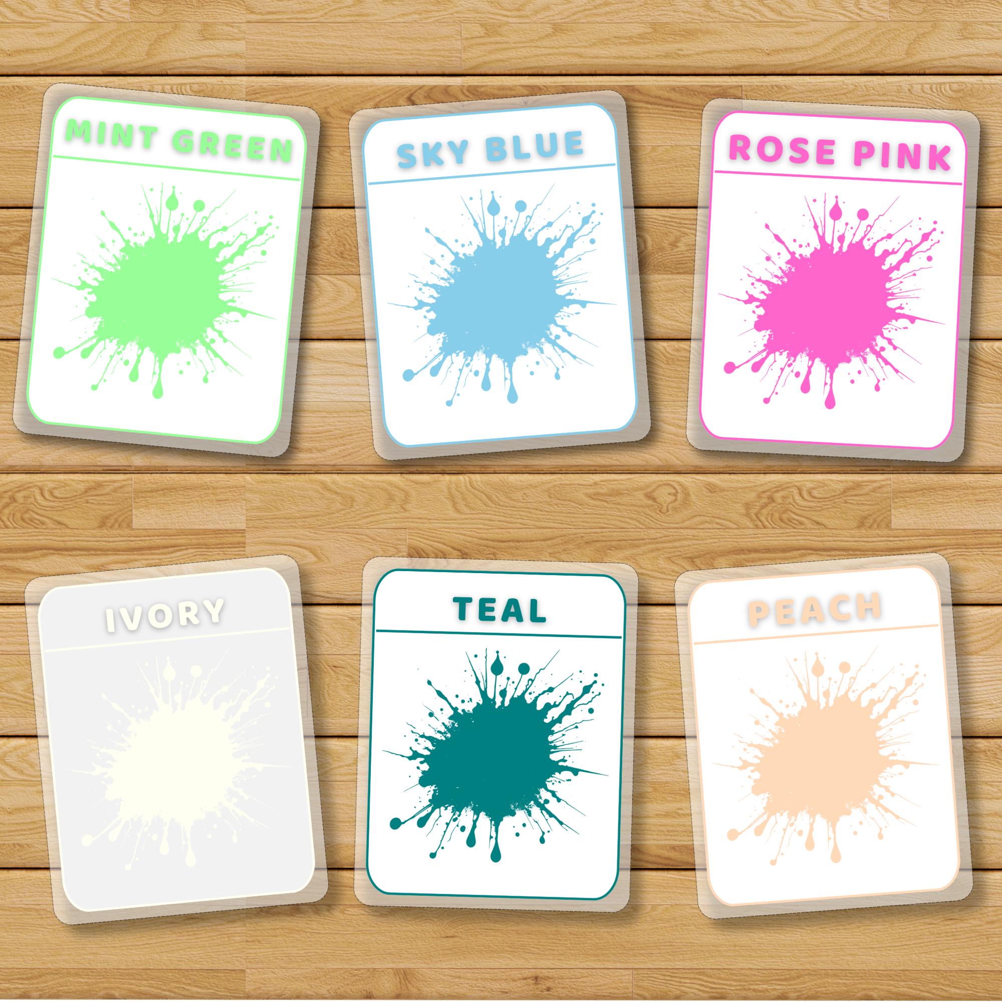 Color Flashcards, Preschool Flashcards, Printable Color Cards, Learning ...