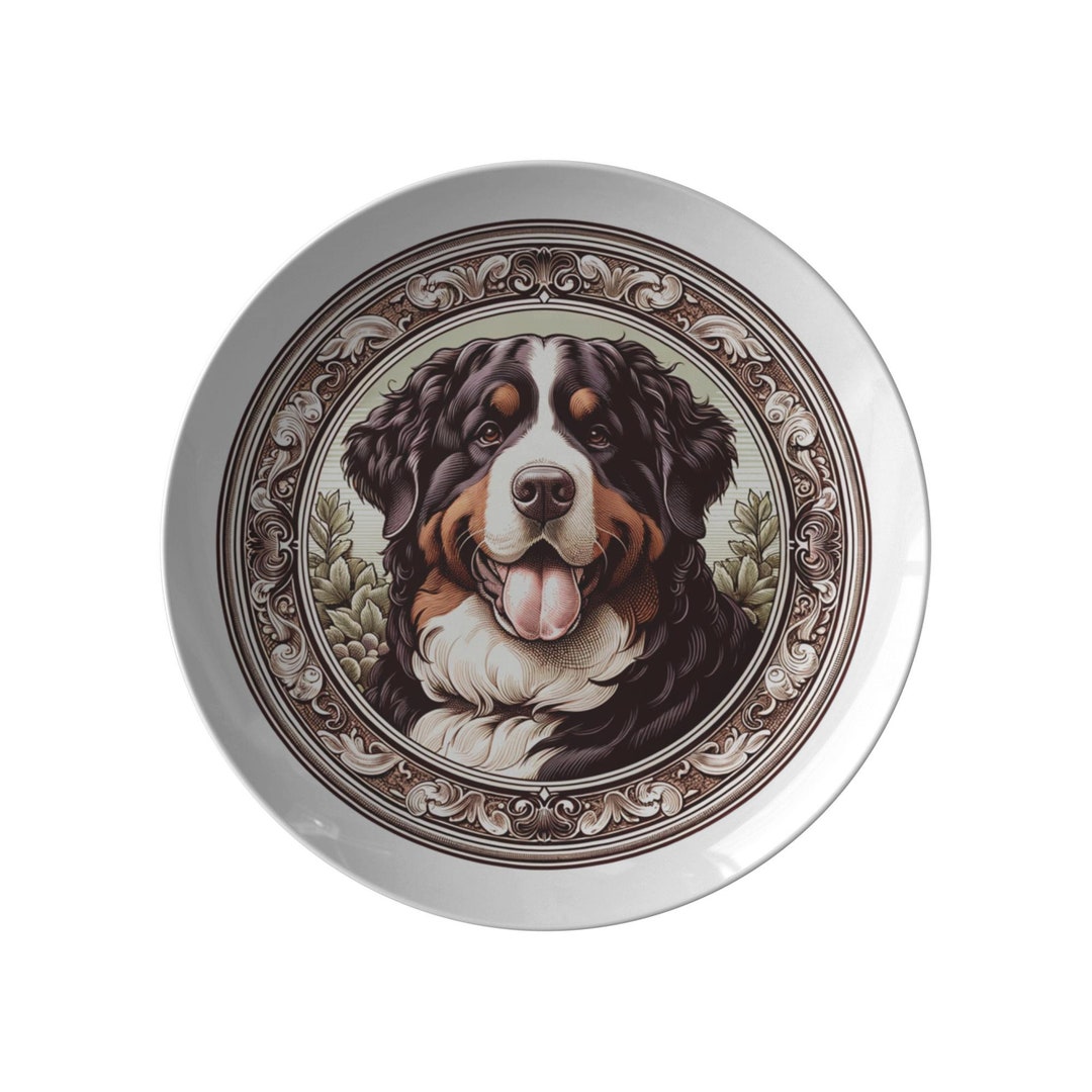 Bernese Mountain Dog Plate, Bernese Mountain Dog Gifts, Berner Lover ...