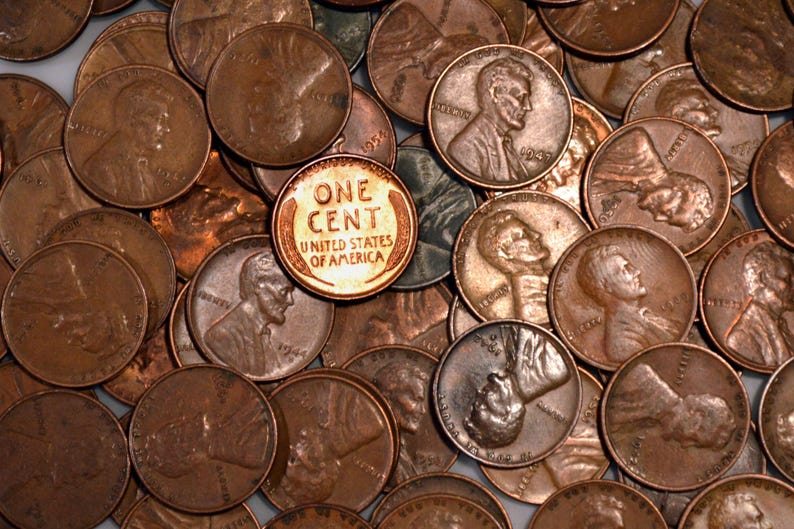 1 Pound Wheat Pennies (1909-1958, P,D,S Mint Marks) - Etsy