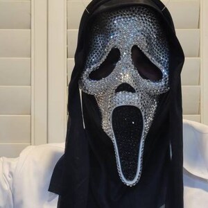 Rhinestone Ghost Face SCREAM Mask - Etsy