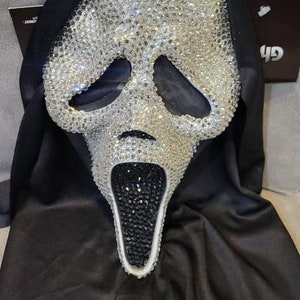 Rhinestone Ghost Face SCREAM Mask - Etsy