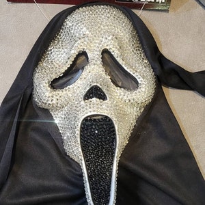 Rhinestone Ghost Face SCREAM Mask - Etsy