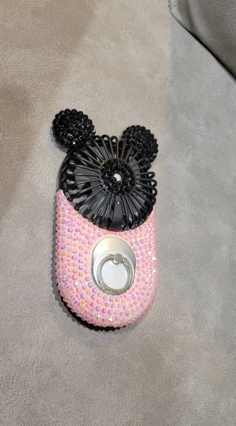 Bedazzled Mickey Mouse Mini Fan - Etsy