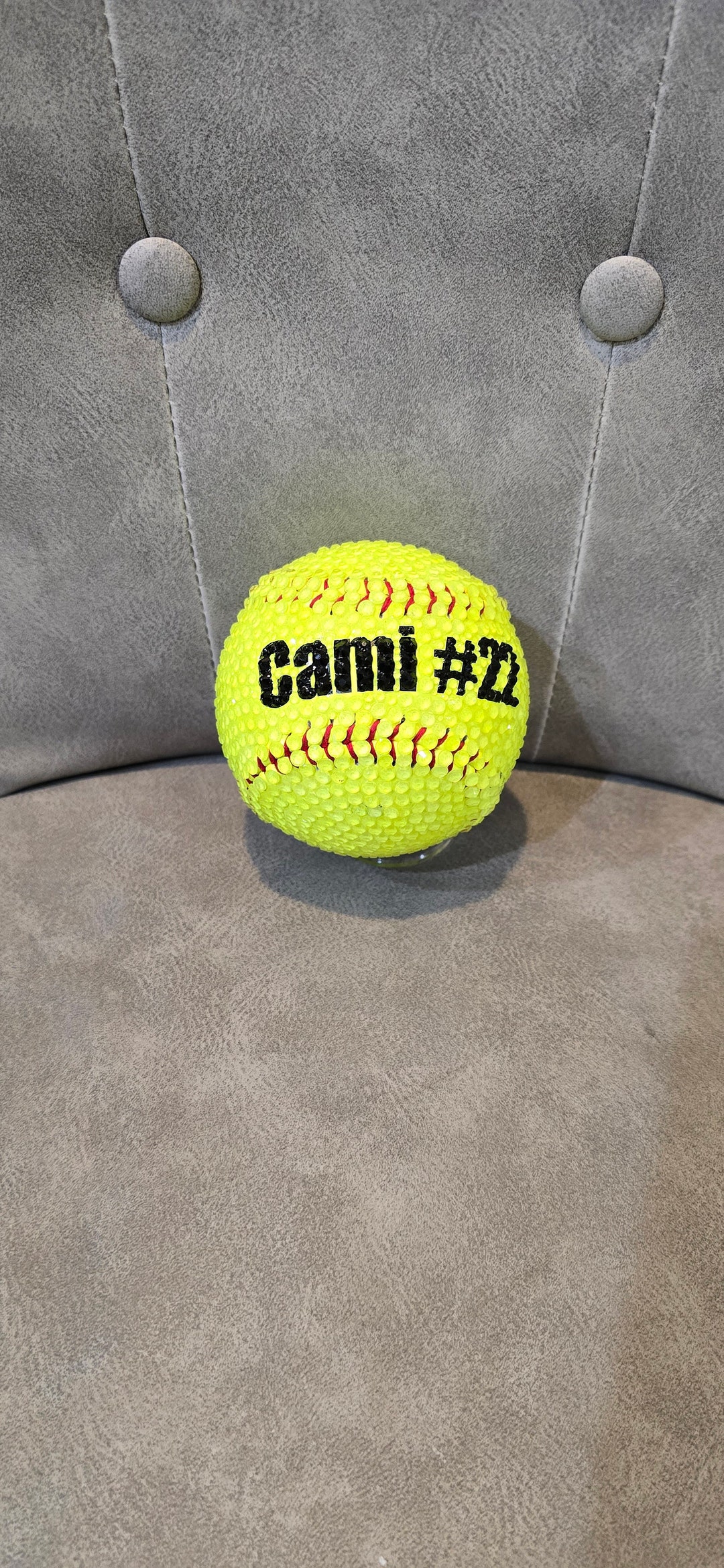 Custom Bedazzled / Rhinestoned Girls Softball - Etsy