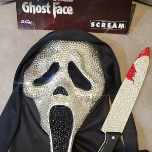 Rhinestone Ghost Face SCREAM Mask - Etsy