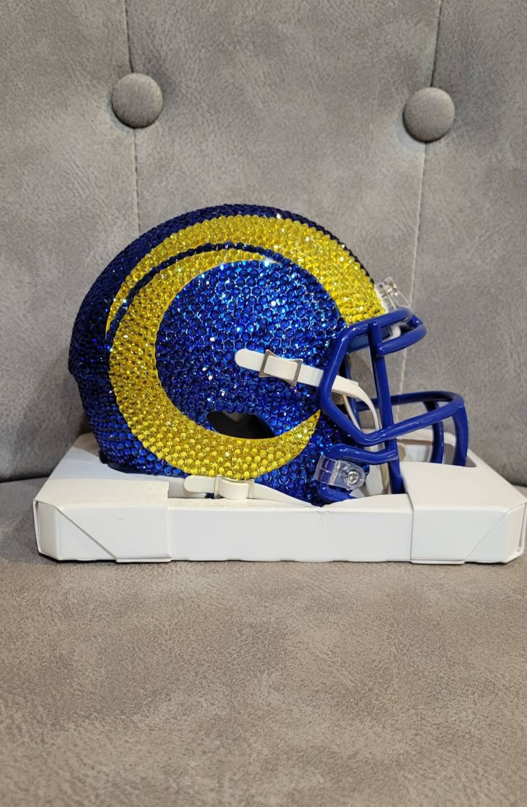Custom Bedazzled NFL Football Mini Helmet - Etsy