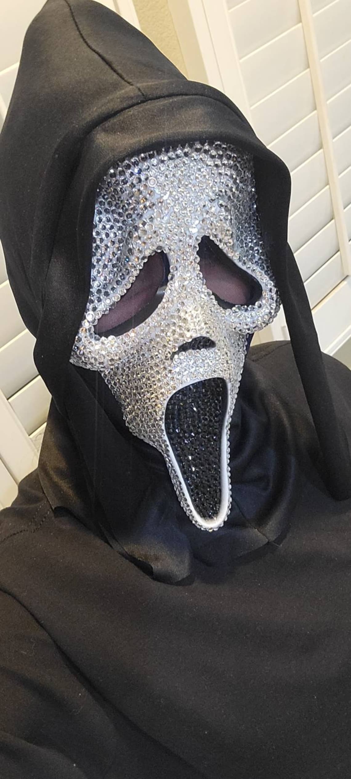 Rhinestone Ghost Face SCREAM Mask - Etsy