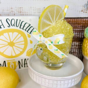 Lemon Ice Mini Mug Lemon Decor for Tiered Tray Fake Food - Etsy