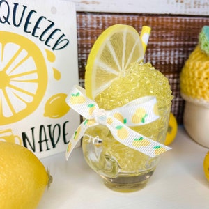 Lemon Ice Mini Mug Lemon Decor for Tiered Tray Fake Food - Etsy