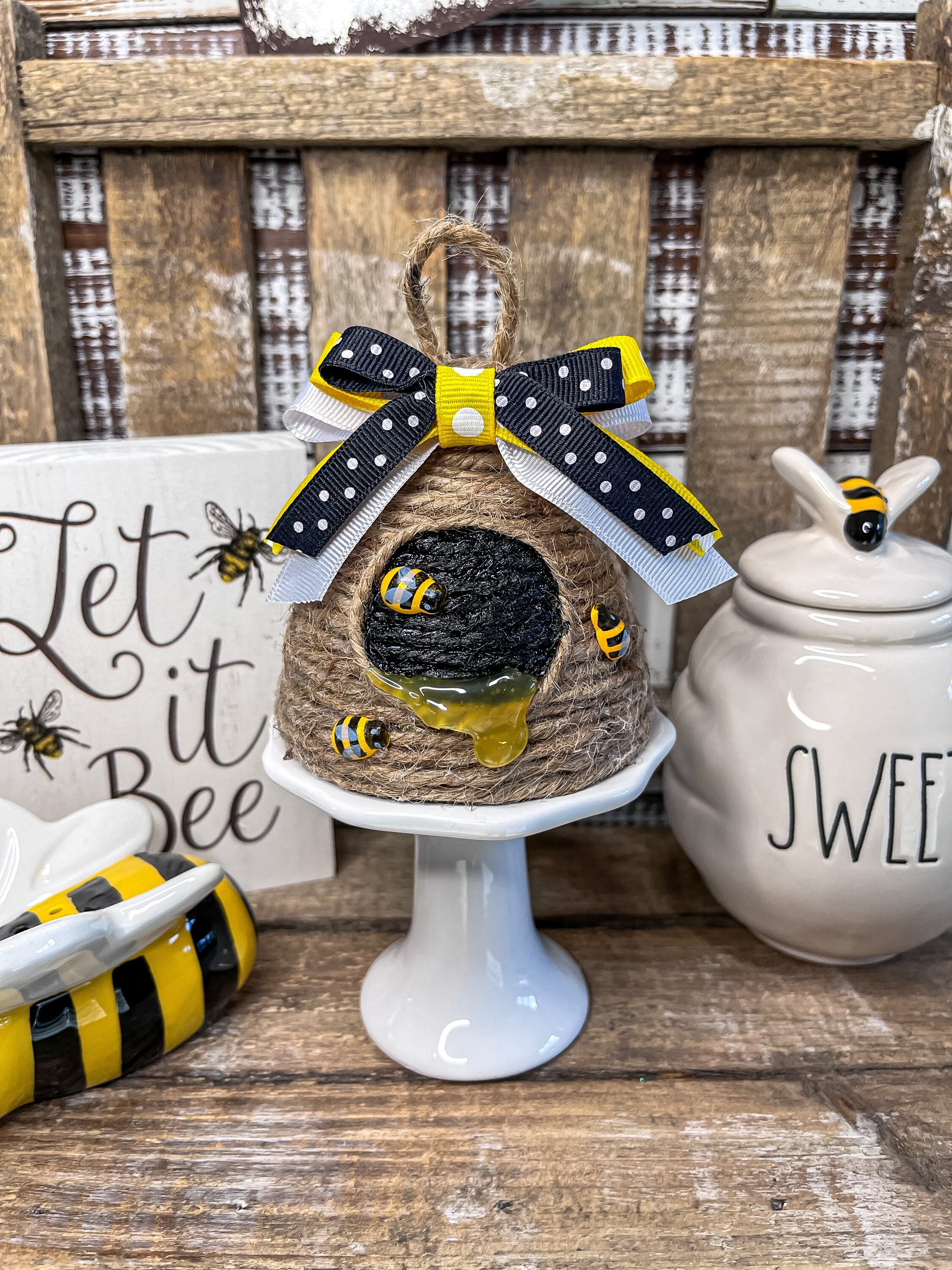 Fake Beehive Bee Decor for Tiered Tray Honey Bee Decor - Etsy