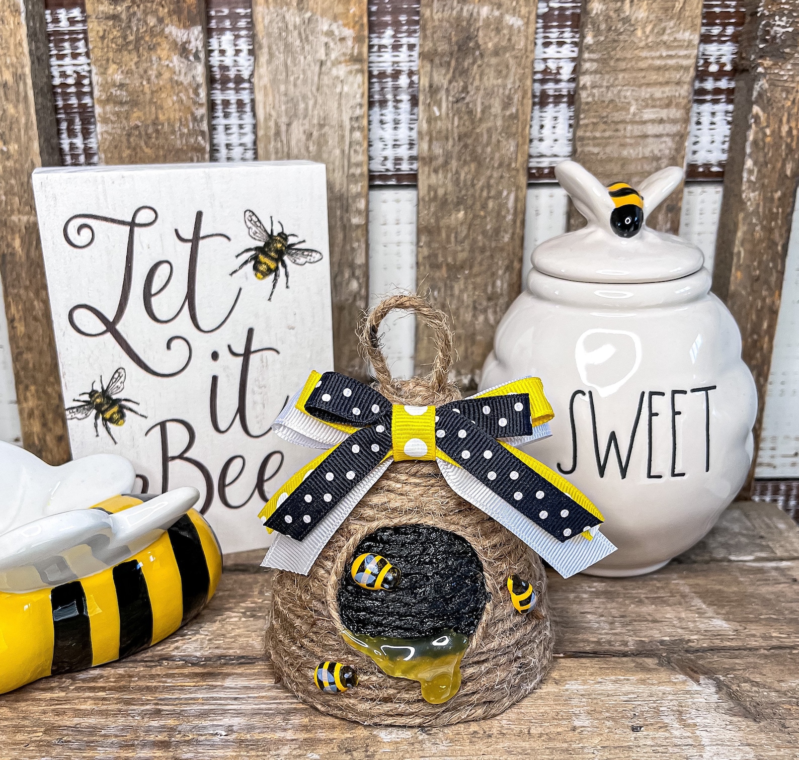 Fake Beehive Bee Decor for Tiered Tray Honey Bee Decor - Etsy