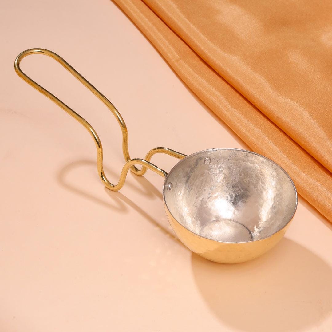 Brass Tadka Spoon/fry Spoon Brass Tadka Pan/fry Pan/thalippu Karandi ...