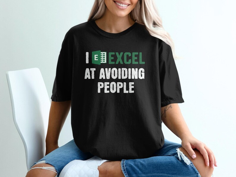 Spreadsheet Over Small Talk Shirt – Funny Introvert Excel Parody Tee ...