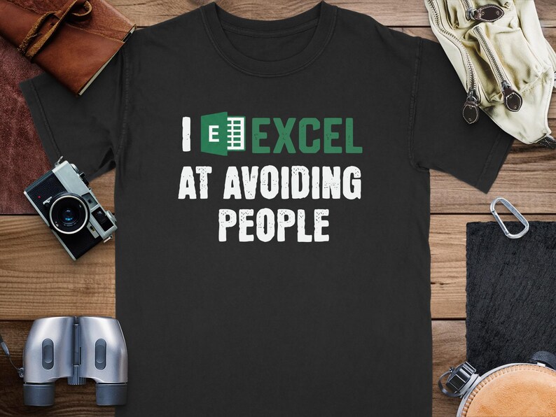 Spreadsheet Over Small Talk Shirt – Funny Introvert Excel Parody Tee ...