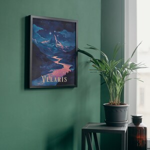 Velaris Travel Poster Vintage Digital Download ACOTAR, A Court of ...