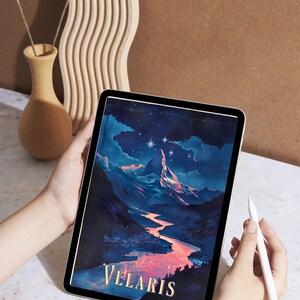 Velaris Travel Poster Vintage Digital Download ACOTAR, A Court of ...