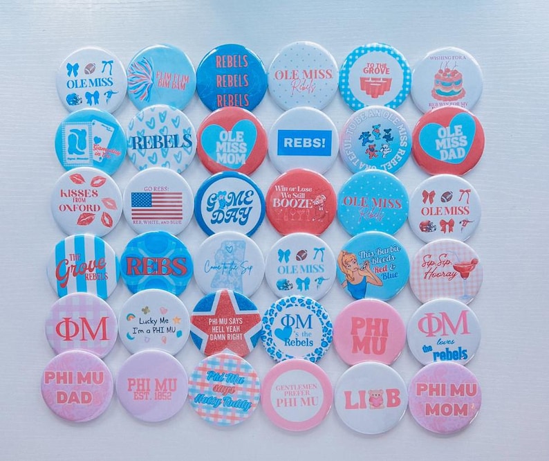 Sorority and Gameday Pins/buttons - Etsy