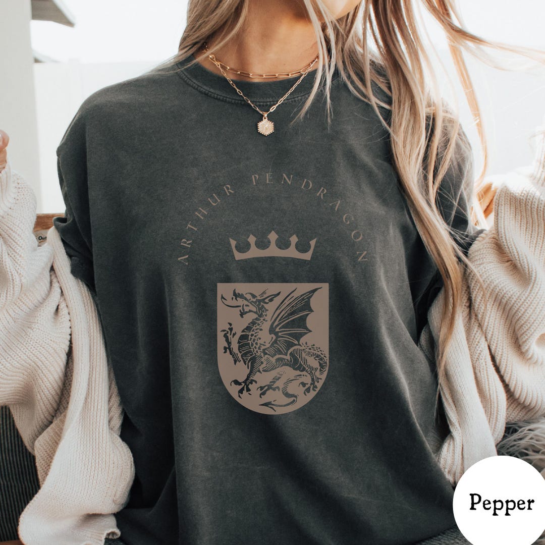 Arthur Pendragon Shirt, Camelot Knightcore Castlecore Shirt Medieval ...