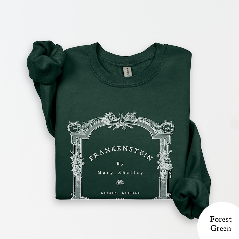 Frankenstein Victorian Horror Sweatshirt, Mary Shelley, Gothic Horror ...