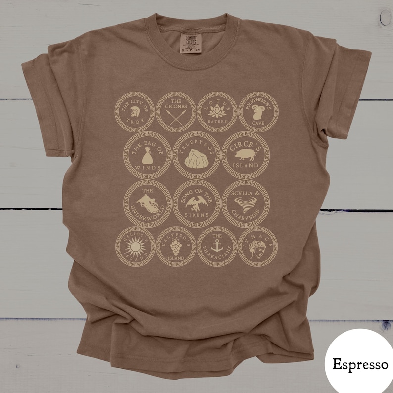 Comfort Colors Odysseus's Journey T-shirt | Odyssey Adventure Shirt ...