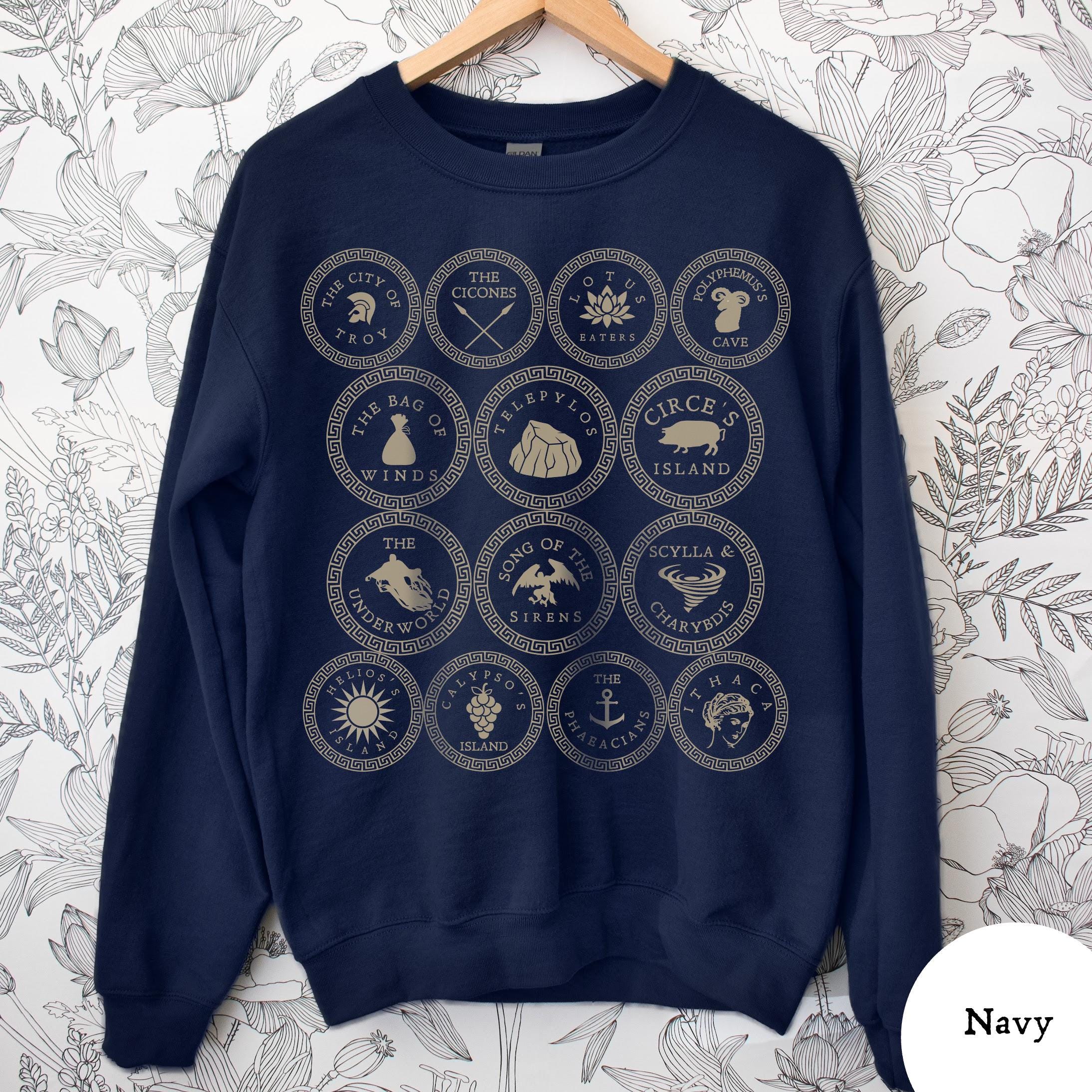 Odysseus's Journey Sweatshirt | Odyssey Adventure Pullover | Greek ...