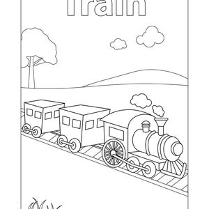 Printable Coloring Book for Kids Transportation - Etsy