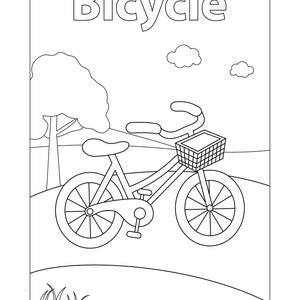 Printable Coloring Book for Kids Transportation - Etsy