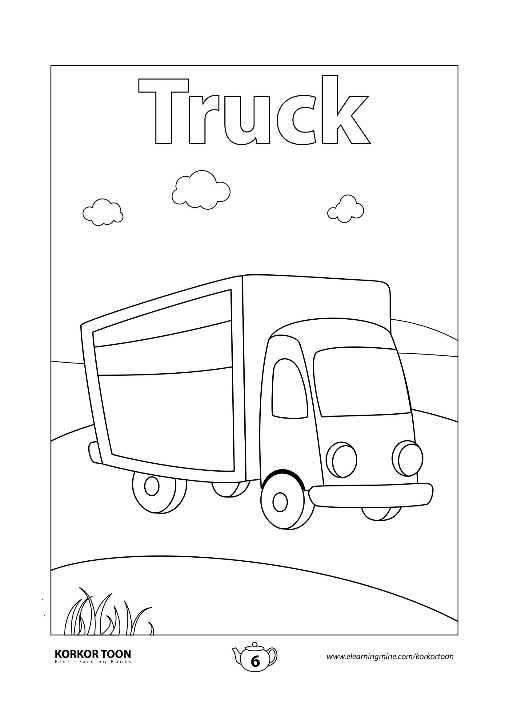 Printable Coloring Book for Kids Transportation - Etsy