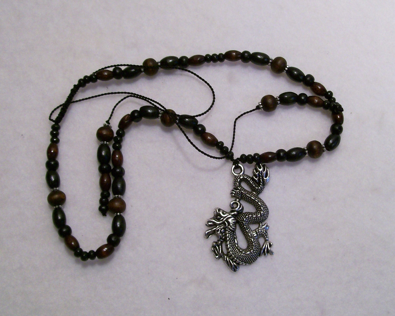 Dragon Charmed Talisman Wood Masculine - Etsy