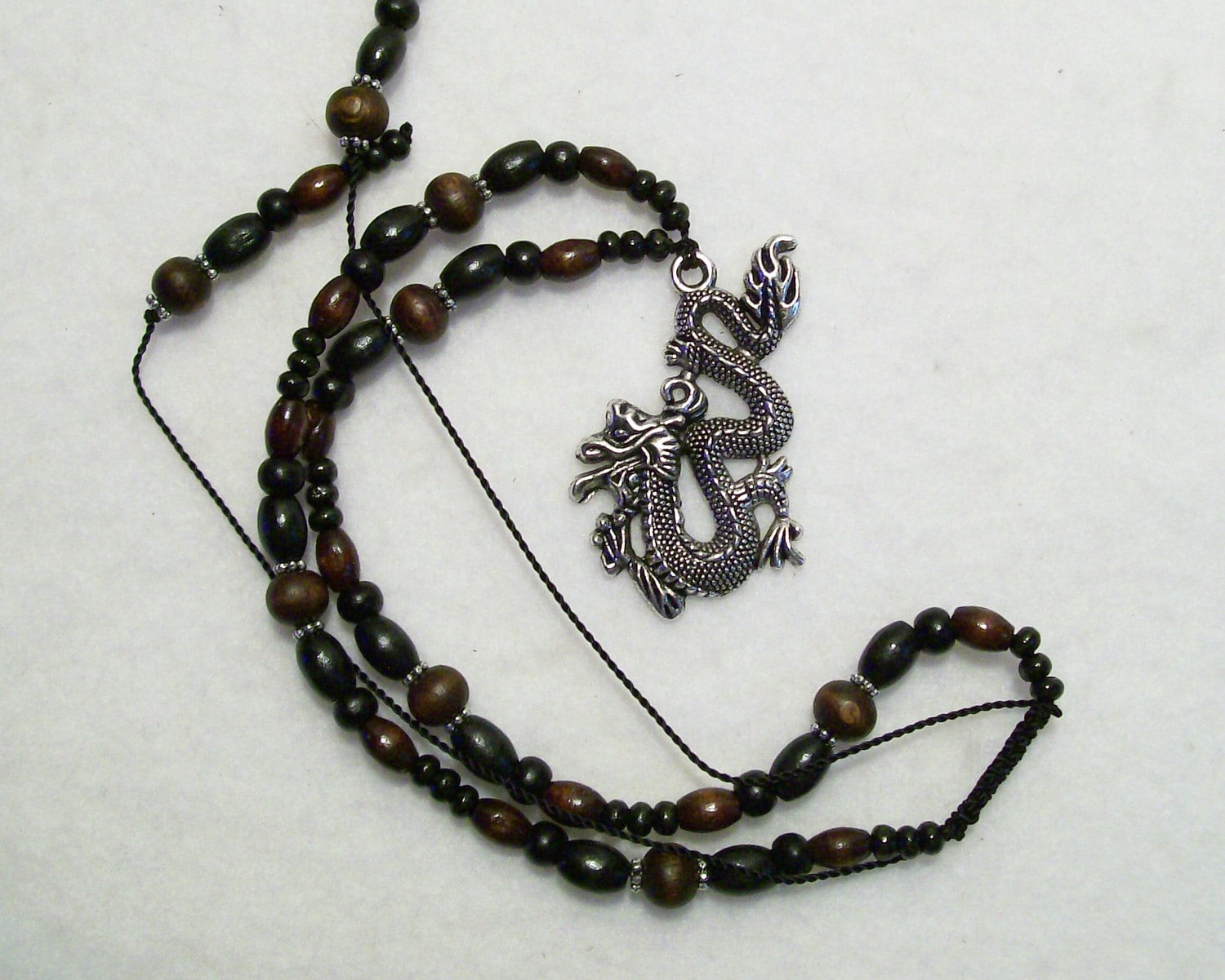 Dragon Charmed Talisman Wood Masculine - Etsy