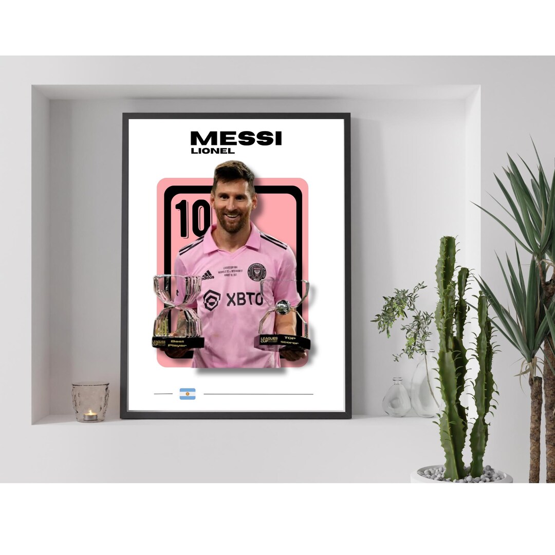 Messi Poster Inter Miami Decorate Your Home by Printing a Picture of ...