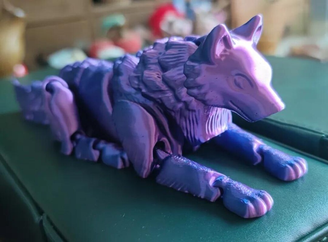 3D STL Park 3D Printing Floppy Wolf Flexi, Wildlife Animal 3D STL Files ...