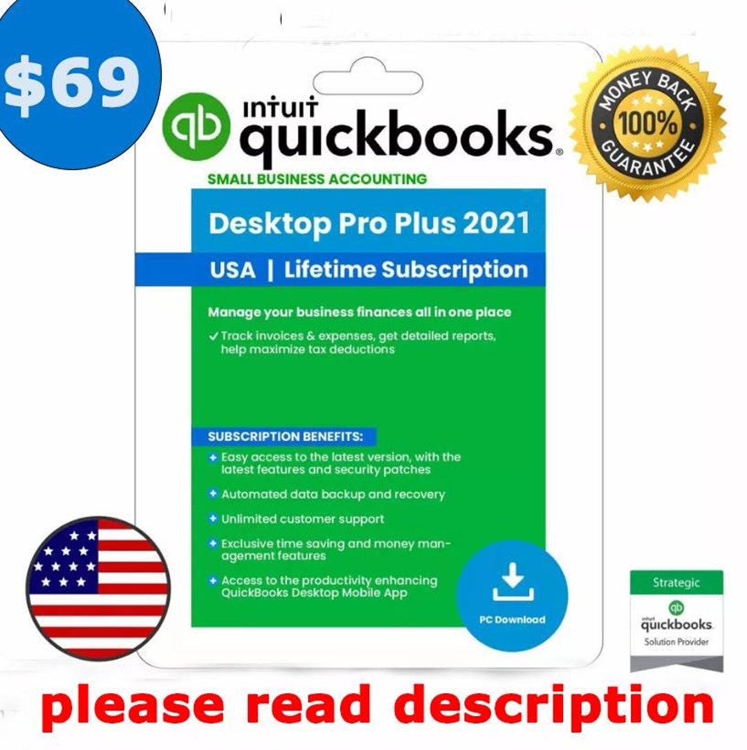 Quickbooks Desktop Pro 2021 Lifetime for Windows - Etsy