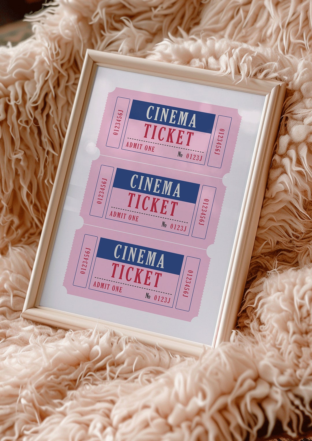 Cinema Ticket Poster, Retro Wall Art, Girly Wall Art, Aesthetic Poster ...