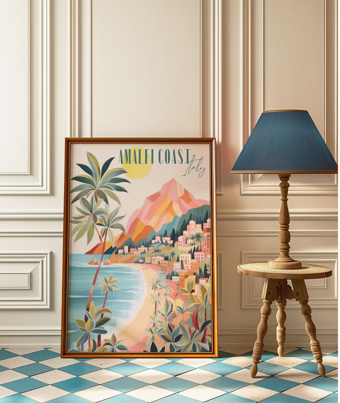 Amalfi Coast Poster, Matisse Wall Decor, Eclectic Art, Aesthetic Poster, Maximalist Poster ...