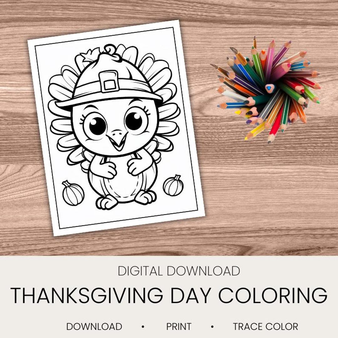 Thanksgiving Coloring Pages / Thanksgiving Printable / Thanksgiving ...