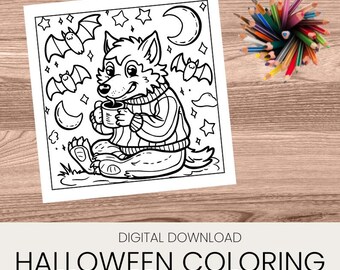 Halloween Kids Coloring Pages / Cute Coloring / Halloween Activity ...