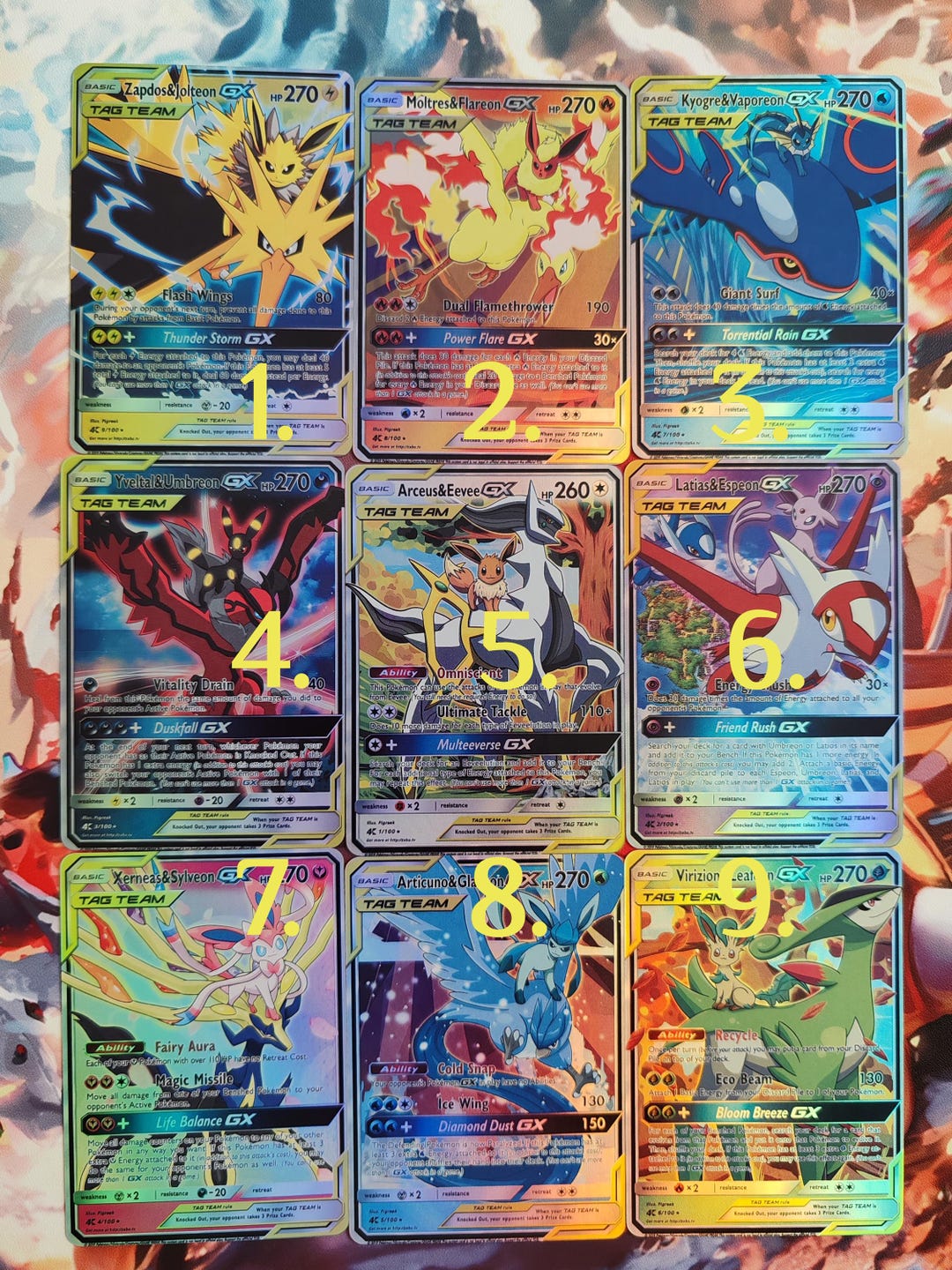 Pokemon Eevee Card and Evolution - Etsy