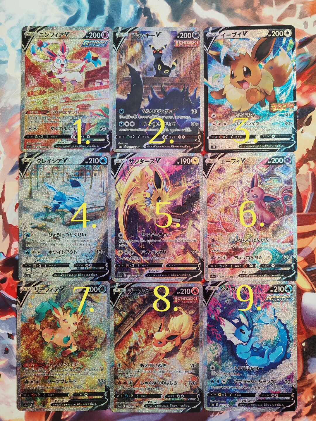 Ultimate Pokemon Eevee Card and Evolution - Etsy